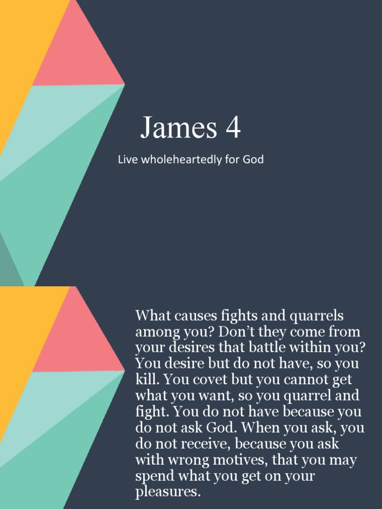 James 4 Powerpoint | PDF | Sin | Religious Belief And Doctrine