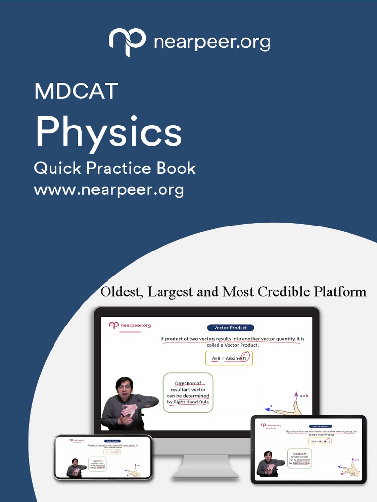 MDCAT Physics Quick Practice Book Electrostatics | PDF | Capacitor | Capacitance