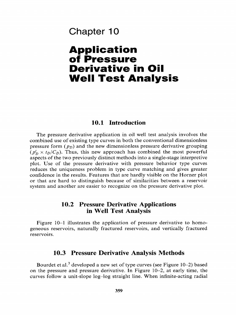 Chapter 10 - Application of Pressure Derivative in Oil Well Test ...