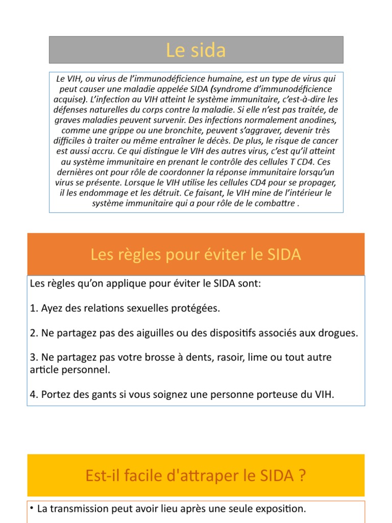 Le Sida | PDF | SIDA | VIH