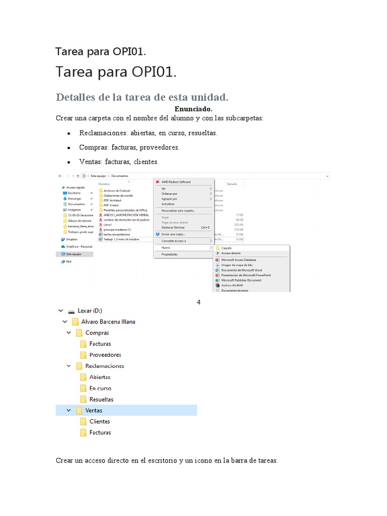Tarea para OPI01.: Detalles de La Tarea de Esta Unidad | PDF | Arte ...