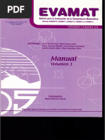 Manual Evamat Vol 1 | PDF