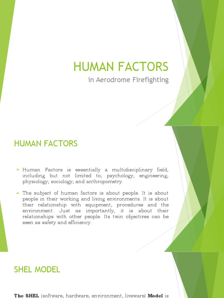 Human Factors Revised | PDF | Human Factors And Ergonomics | Firefighter