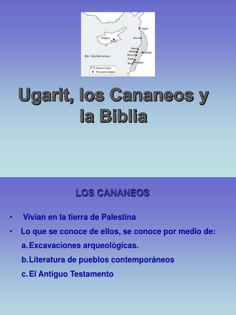 Ugarit Los Cananeos y La Biblia | PDF | Canaán | Escritura