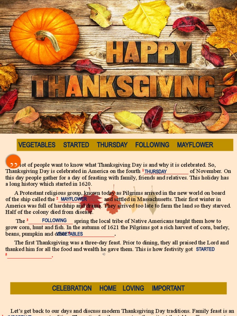 Thanksgiving Day | PDF