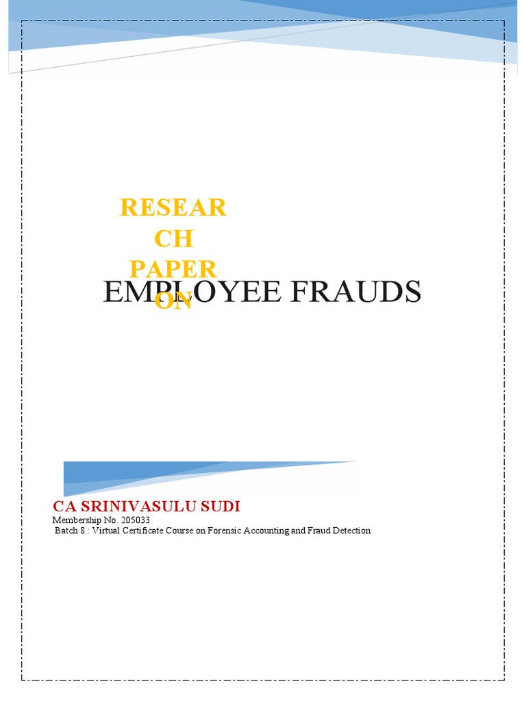 Understanding Employee Fraud Risks | PDF | Fraud | Internal Control