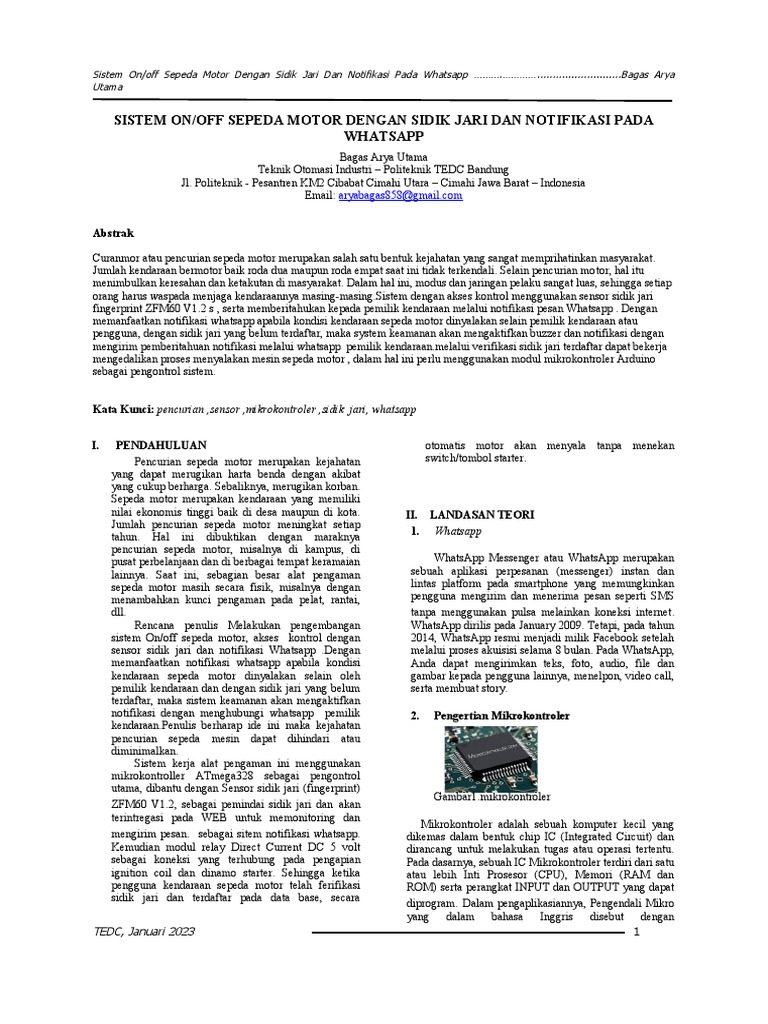 Jurnal Sistem Komunikasi Bagas Arya Utama Toi 5a | PDF