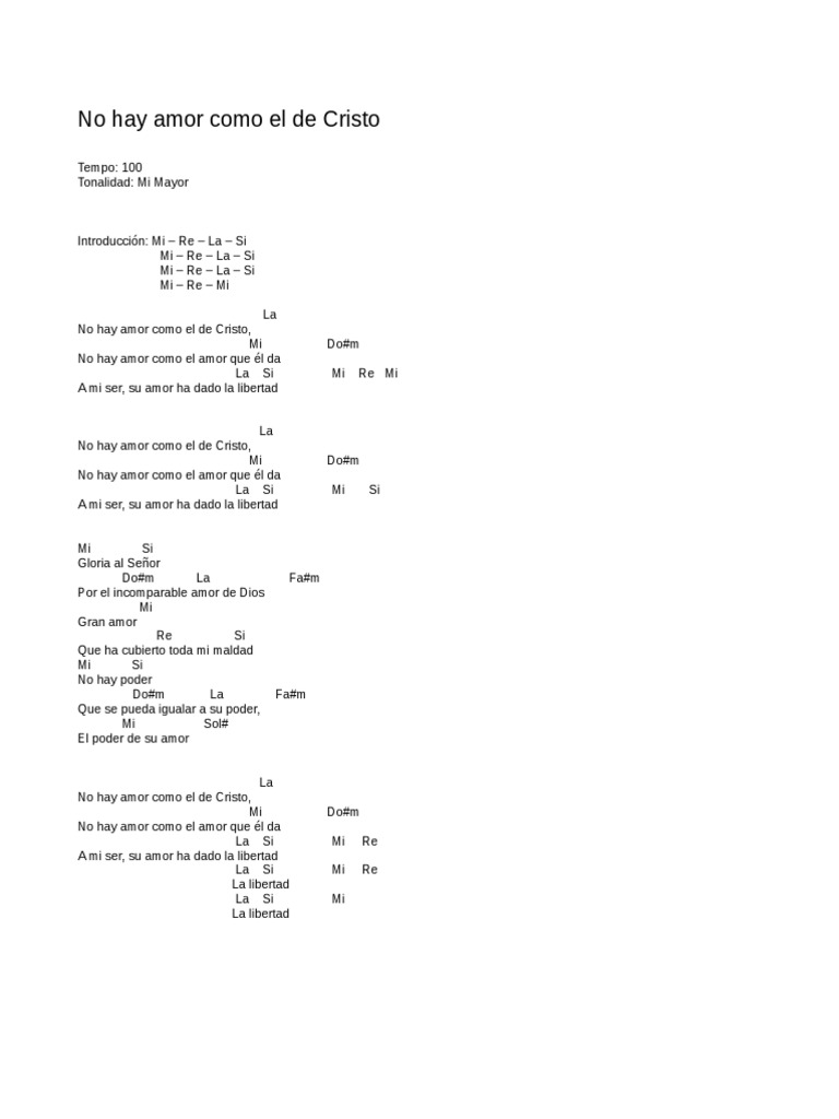 El incomparable amor de Cristo | PDF