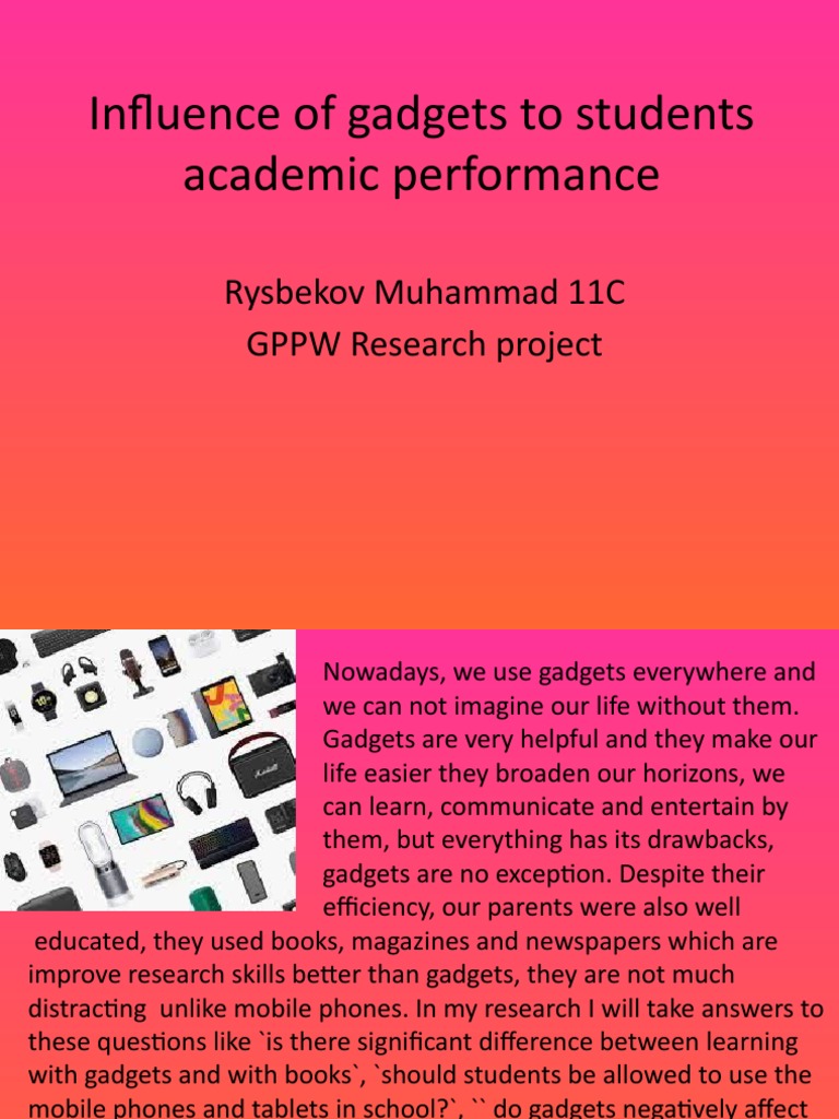 Negative Effects of Gadgets To Students Academic Performance | PDF ...