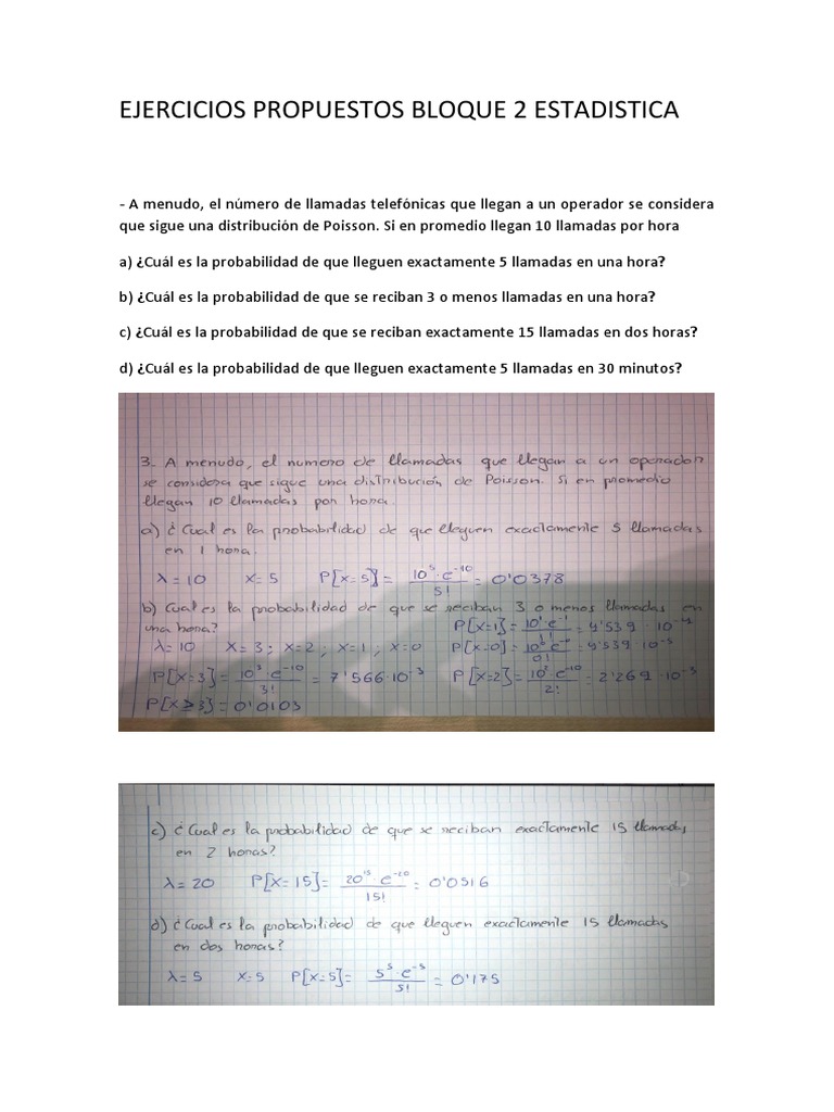 Ejercicios Propuestos Bloque 2 Estadistica | PDF | Intervalo de confianza | Probabilidad