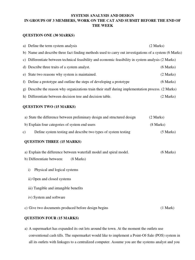Cat System Analysis and Design | PDF | System | Point Of Sale