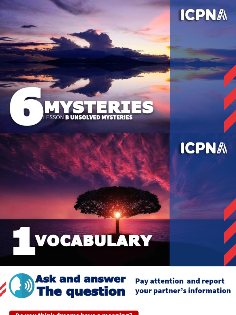 Unit 03 Mysteries - Lesson B | PDF | Verb | Subject (Grammar)