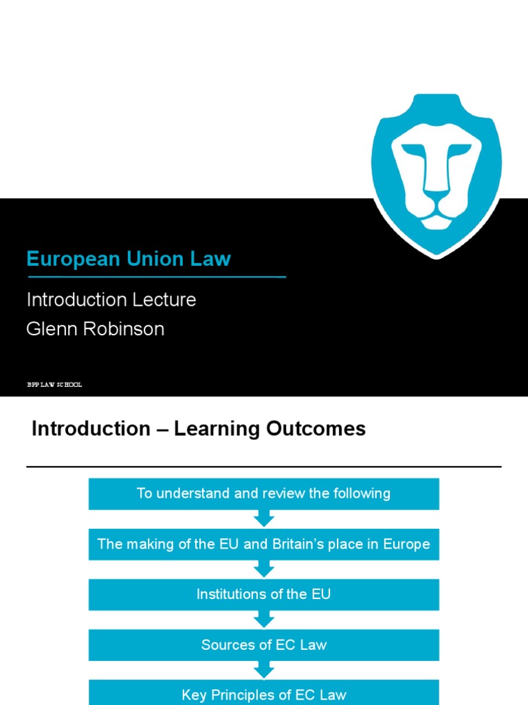 Overview of EU Law and Institutions | PDF | European Union | European ...