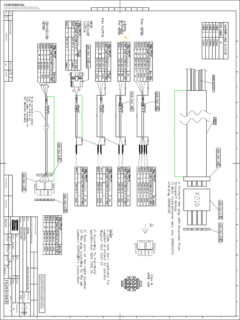 Esquema Elétrico Chicote GA90 | PDF