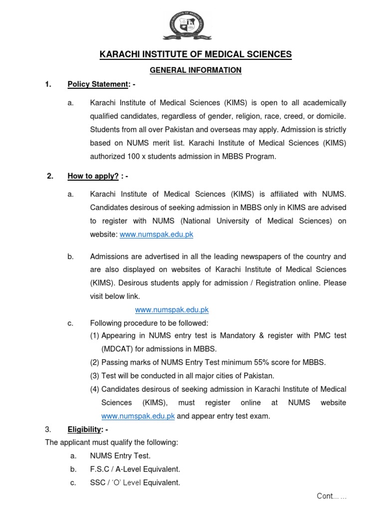 Admission Criteria For Admission 2022-23n | PDF | University And ...