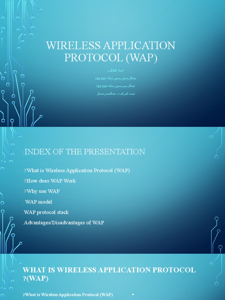 Wireless Application Protocol (Wap) | PDF