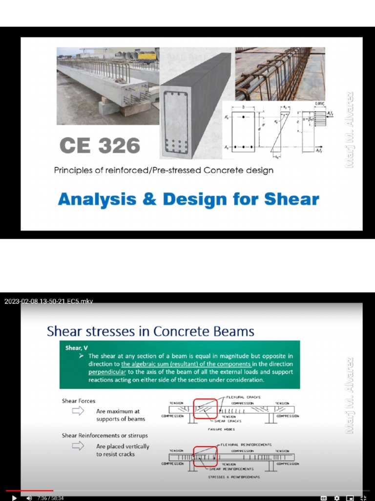 Analysis and Design For Shear | PDF
