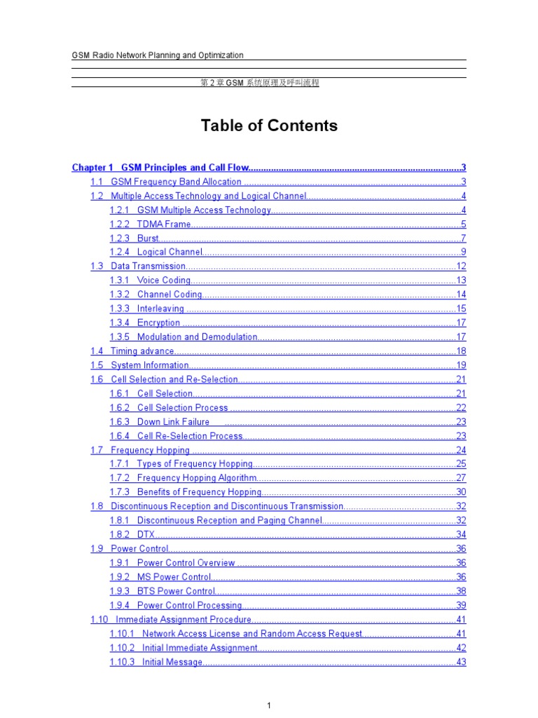 GSM Principle | PDF | Channel Access Method | Data Compression