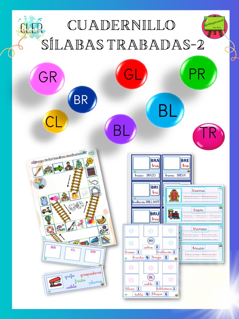 Actividades con Sílabas Trabadas | PDF