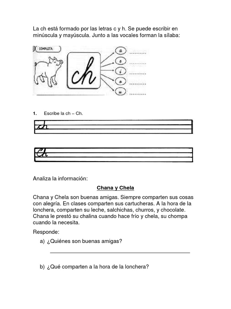 Digrafo CH PDF | PDF