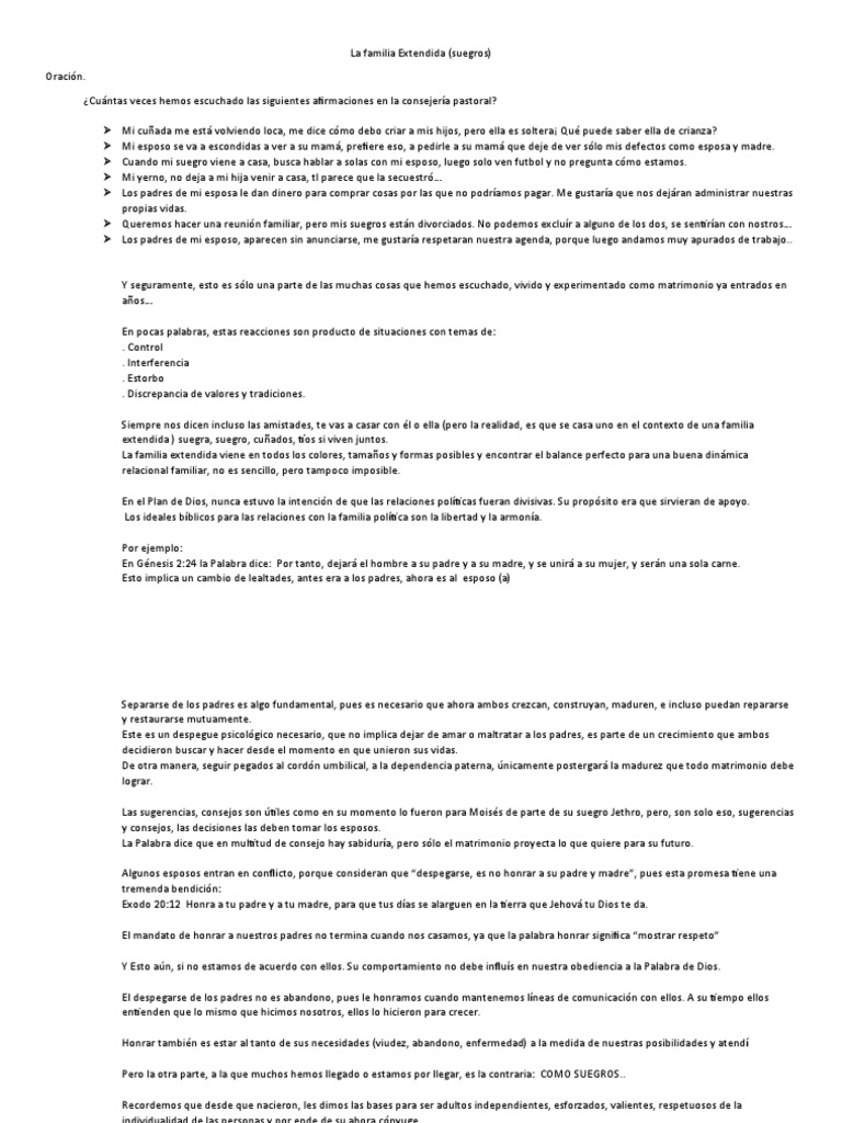 La Familia Extendida | PDF | Amor | Jesús