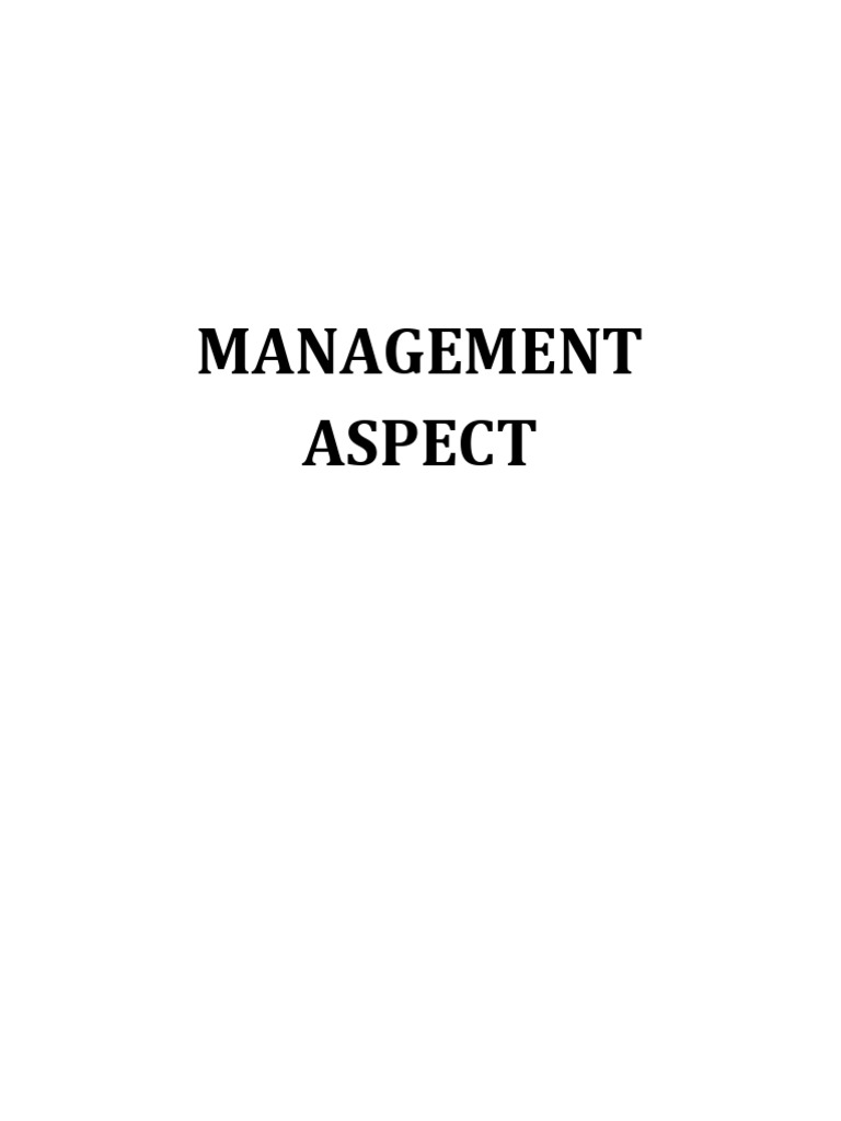 Management Aspect | Download Free PDF | Salary | Partnership