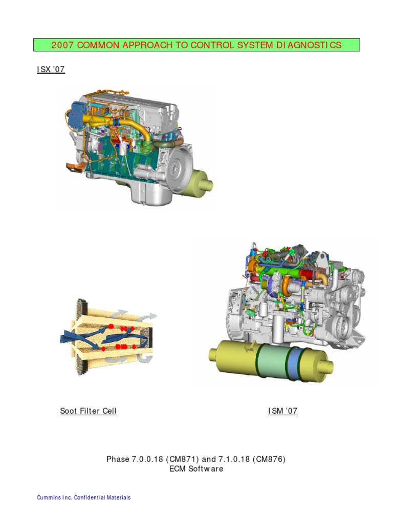 Cummins - ISX CM871 CM876 Common Approach To Control System Diagnostics | PDF