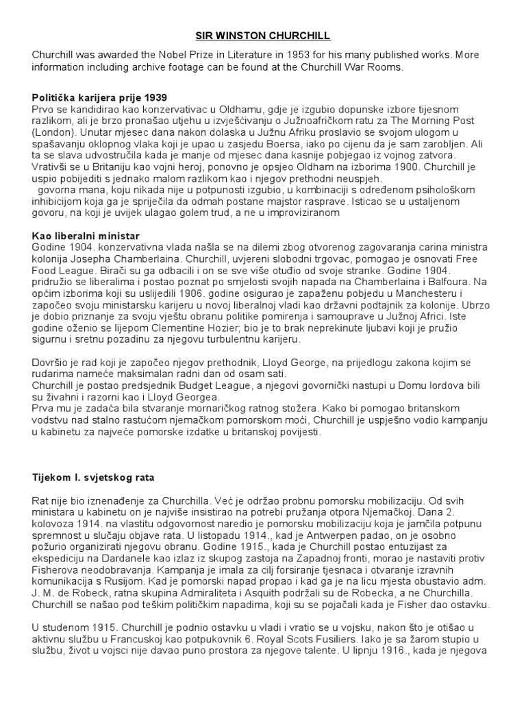 Sir Winston Churchill | PDF