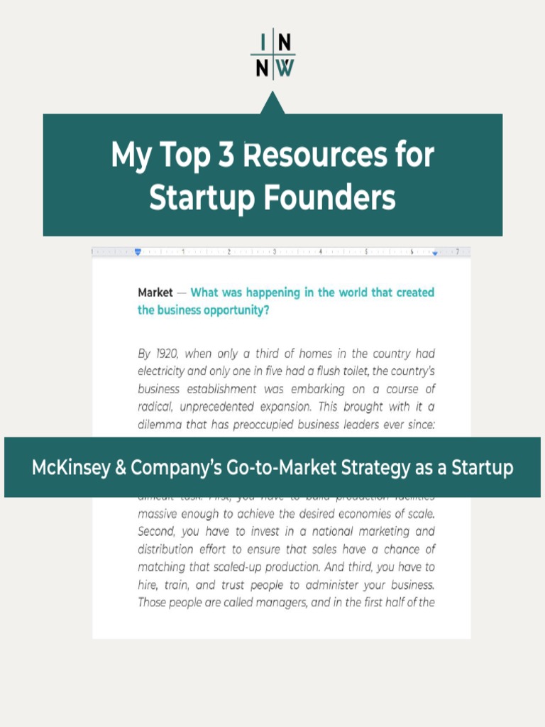 My Top 3 Startup Resources | PDF