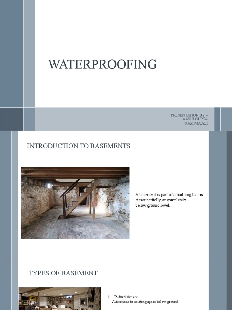 WATERPROOFING | PDF | Basement | Building Materials