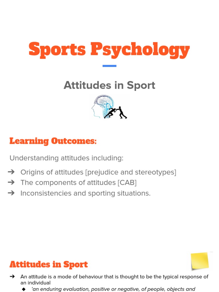 Understanding Attitudes in Sport | PDF | Attitude (Psychology) | Persuasion