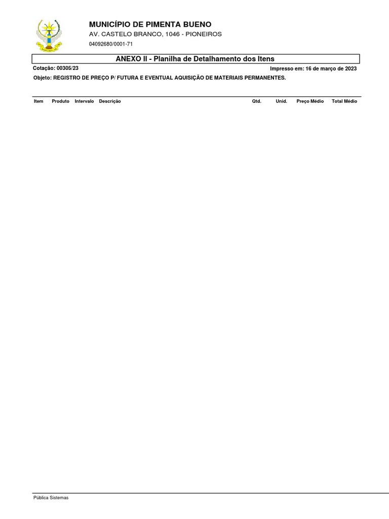 Anexo II Planilha Detalhamento de Itens 1678995382 | PDF | USB | Bluetooth