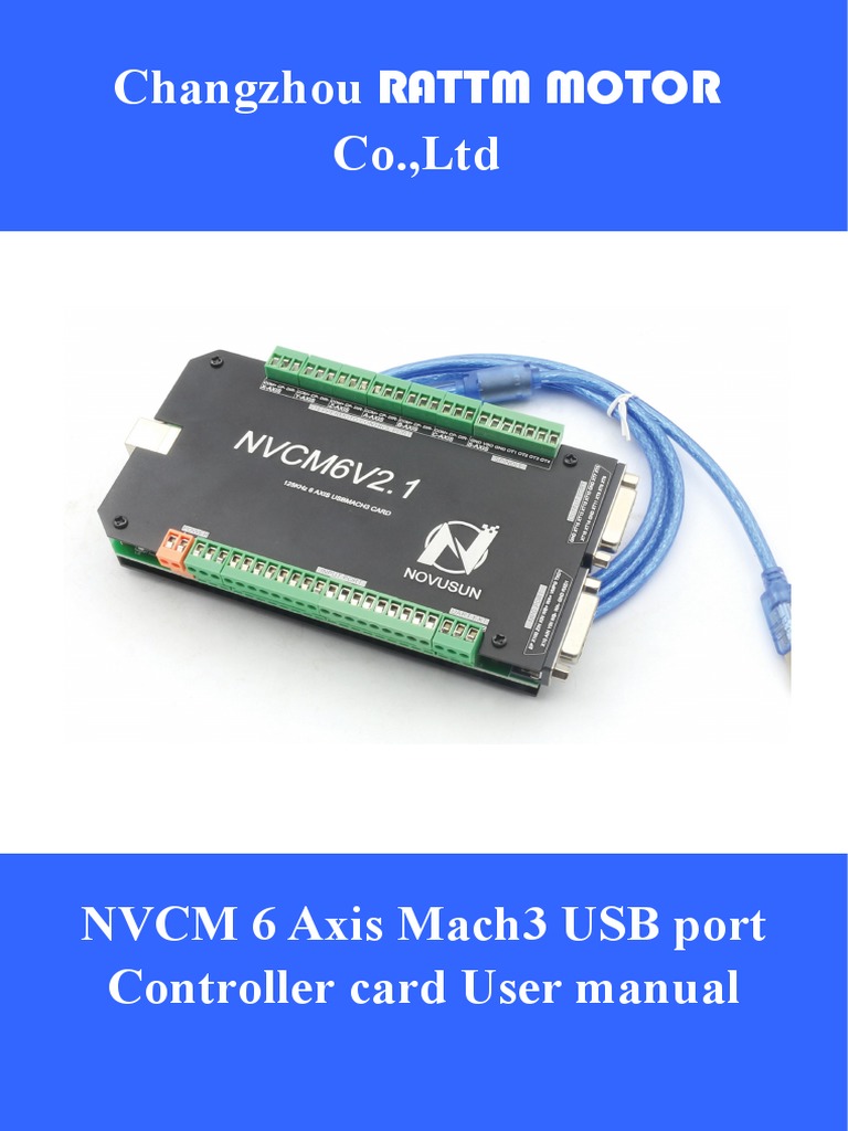 NVCM V2.1 User Manual for Mach3 | PDF | Numerical Control | Power Supply