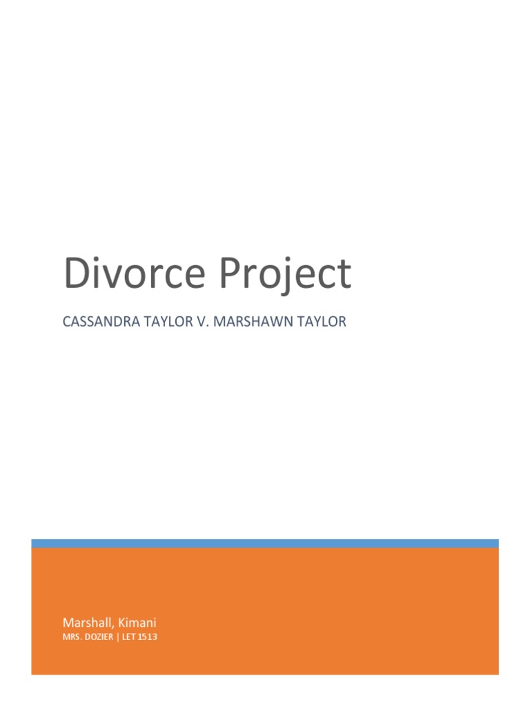 Divorce Project | PDF