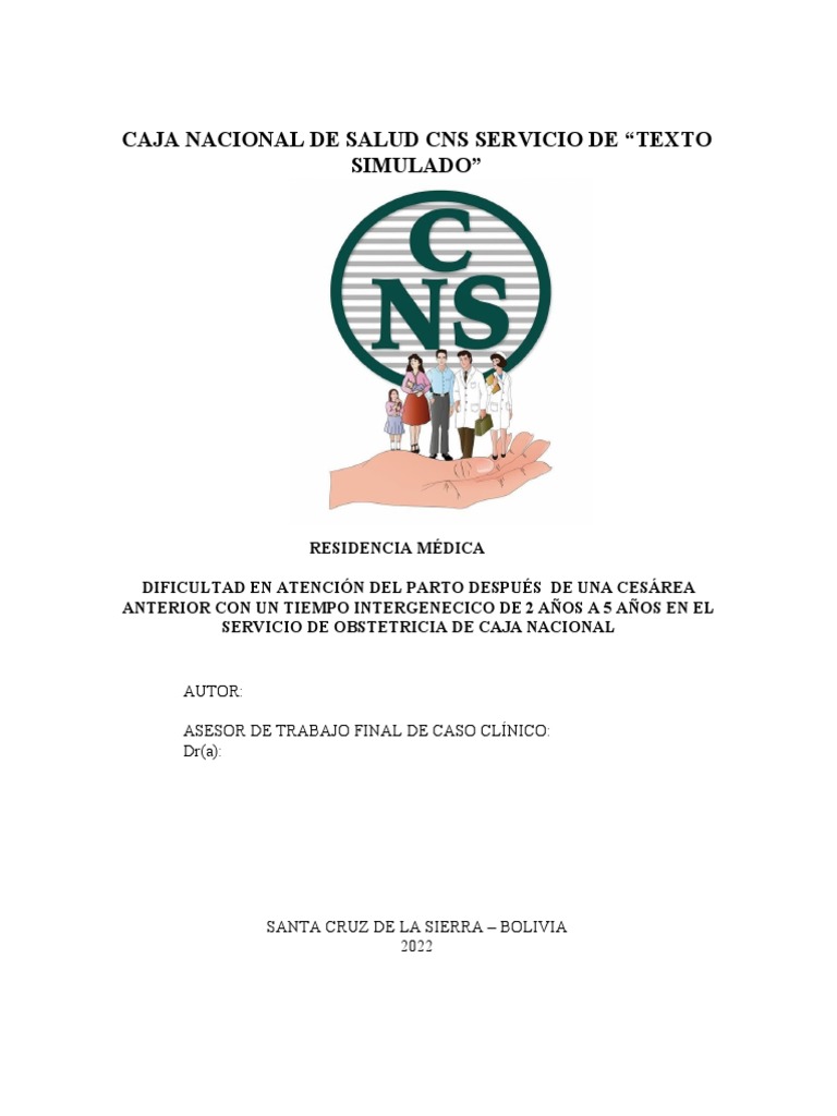 Monografia de Cesaria | PDF | Seccion de cesárea | Parto Monografia de Cesaria | PDF | Seccion de cesárea | Parto