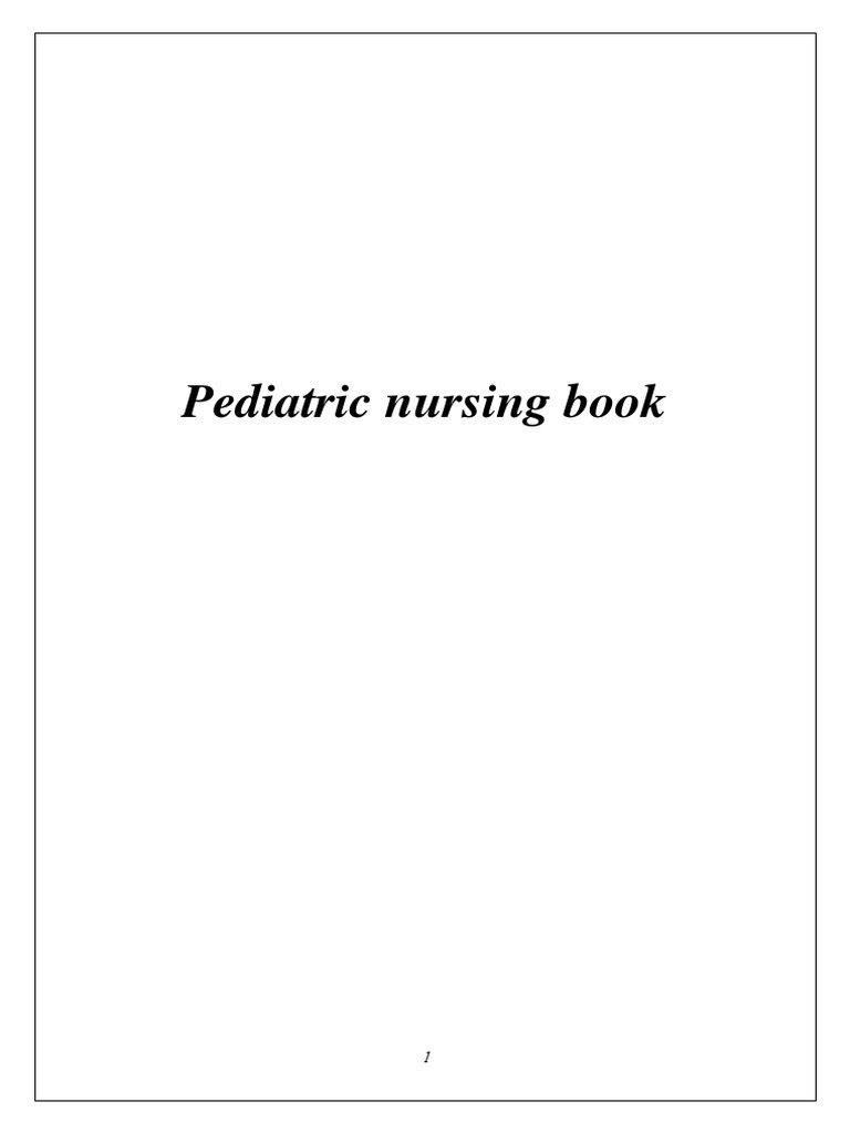 Pediatric Nursing Book | PDF | Candidiasis | Infection