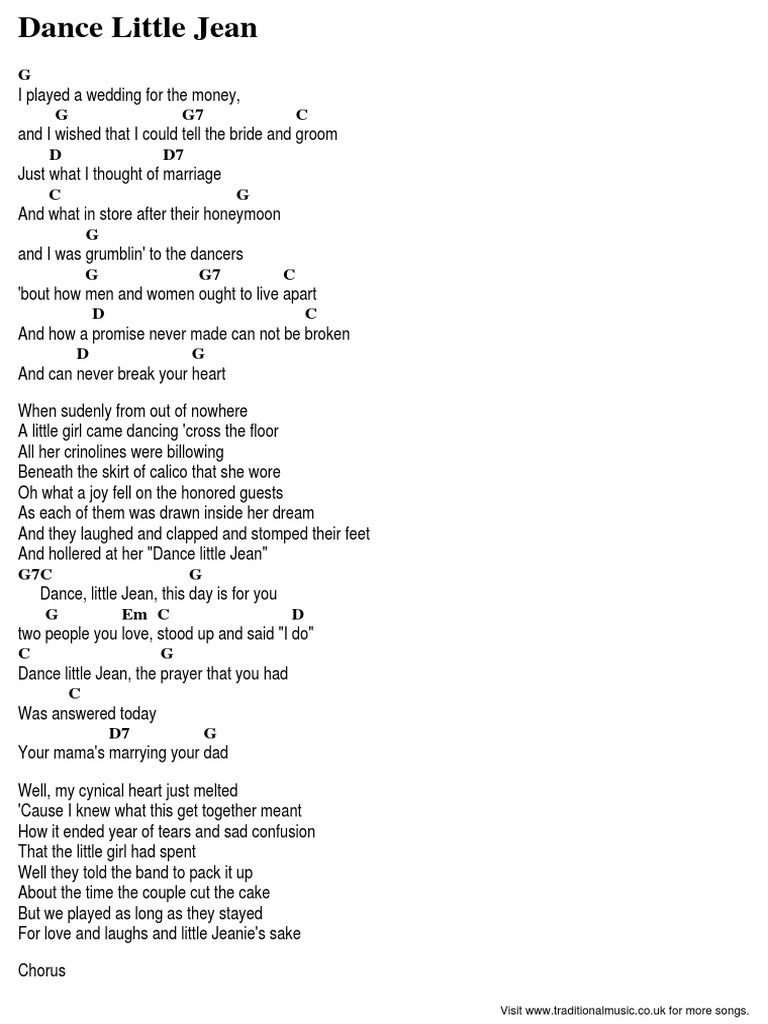 Dance Little Jean | PDF