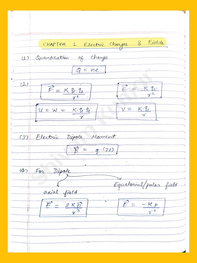 Physics All Formulas Class 12 Drive | PDF | Electromagnetism ...