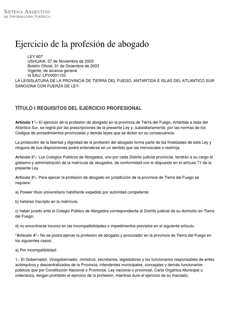 Ejercicio de La Profesión de Abogado | PDF | Disciplinas | Jurisdicción