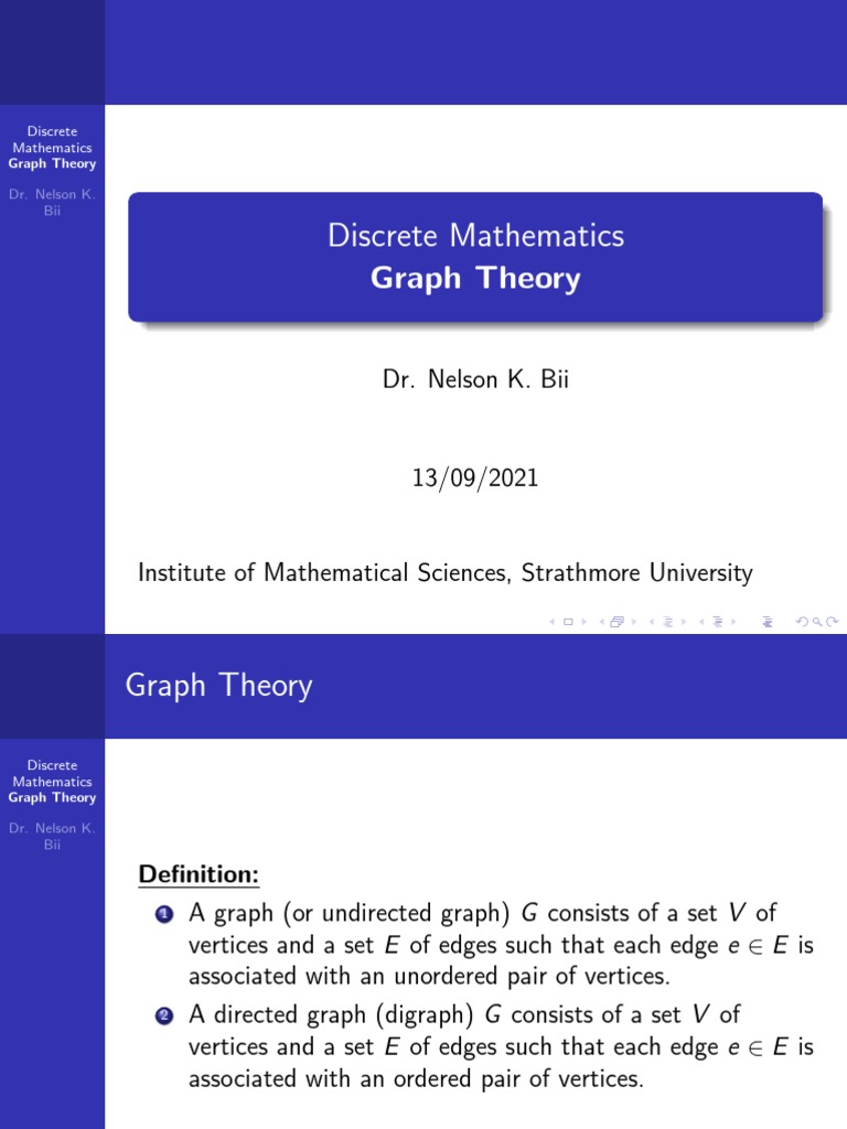 Graph Theory PDF | PDF | Graph Theory | Matrix (Mathematics)