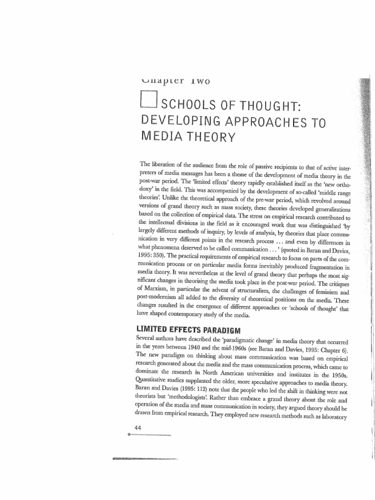 Schools of Thought | PDF