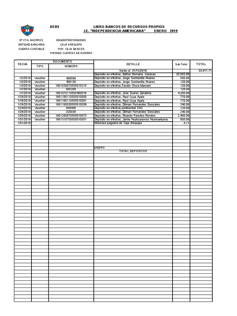 Libro Bancos | PDF | Bancos | Cheque