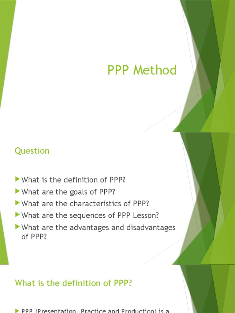 PPP Method | PDF