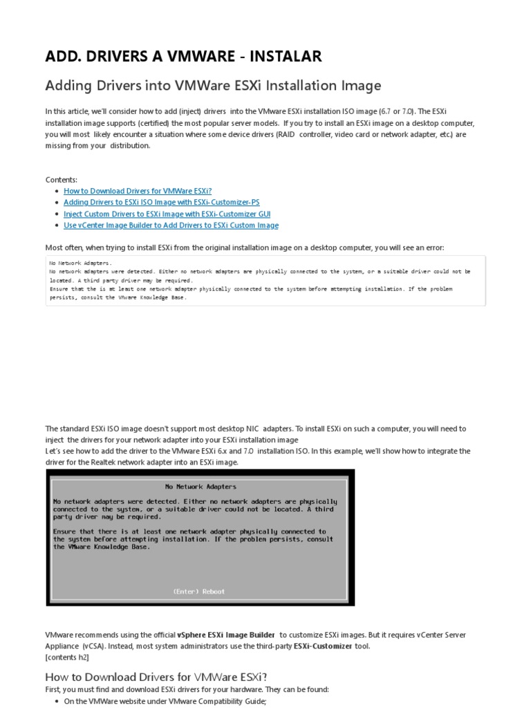 Add Drivers Vmware | PDF | Device Driver | Network Interface Controller