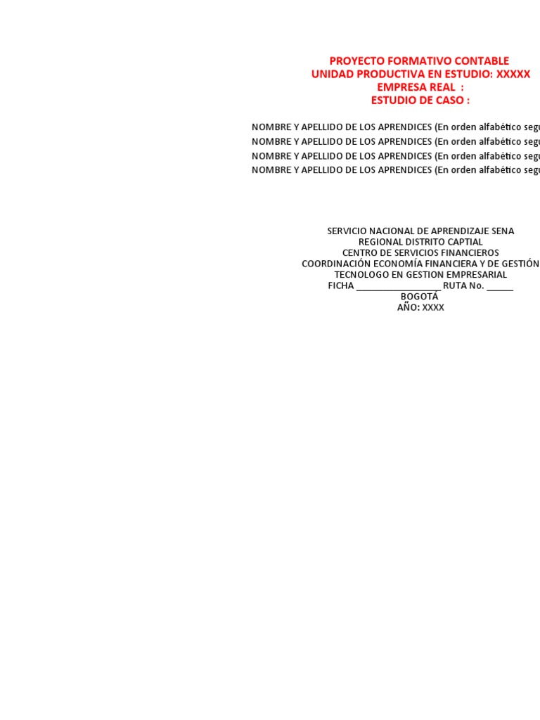 Excel Proyecto Formativo Contable para Aprendices | PDF | Bancos | Contabilidad