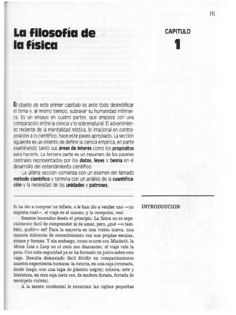 La - Filosofia - de - La Fisica | PDF
