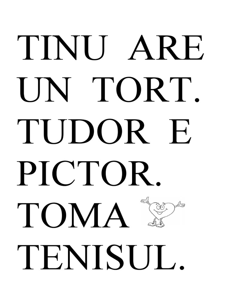 Propoziții Litera T | PDF