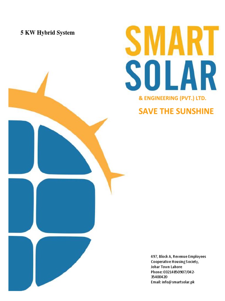 5KW Hybrid Solar System Proposal | PDF | Photovoltaics | Solar Energy