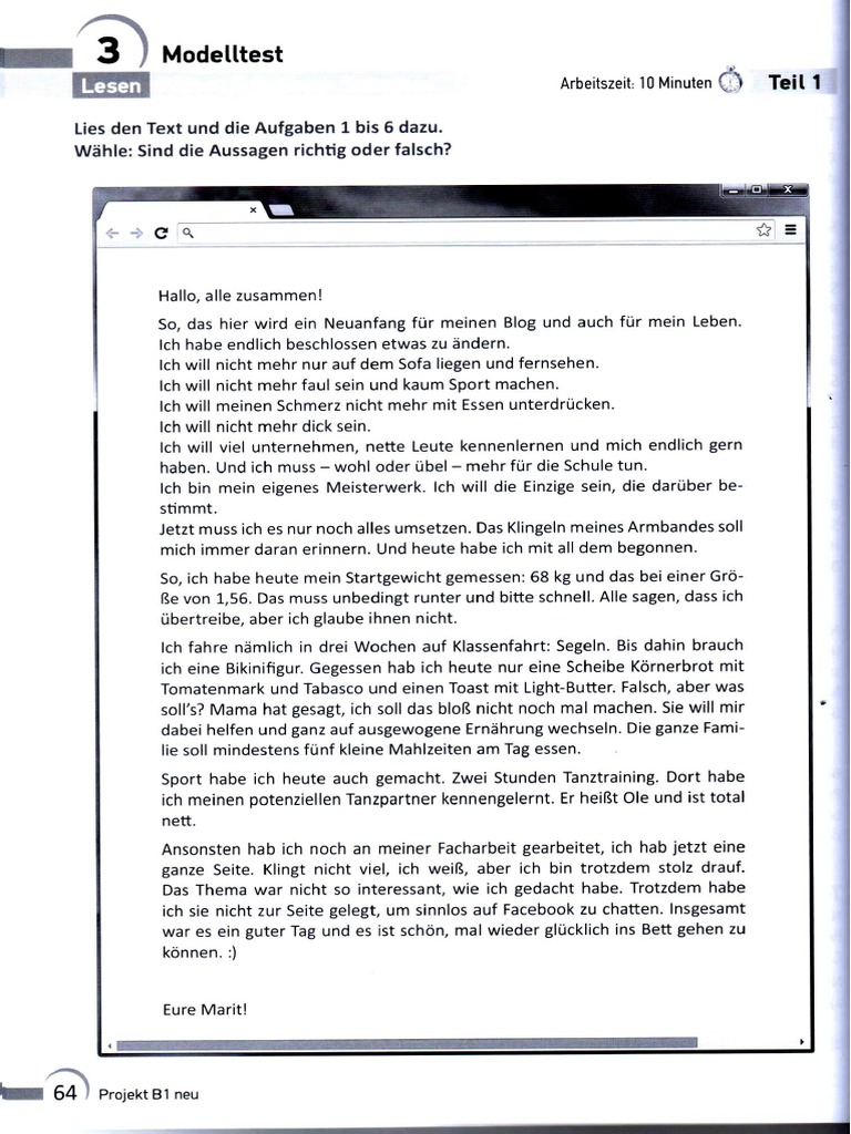 MT 3 Lesen Und Hören PDF | PDF