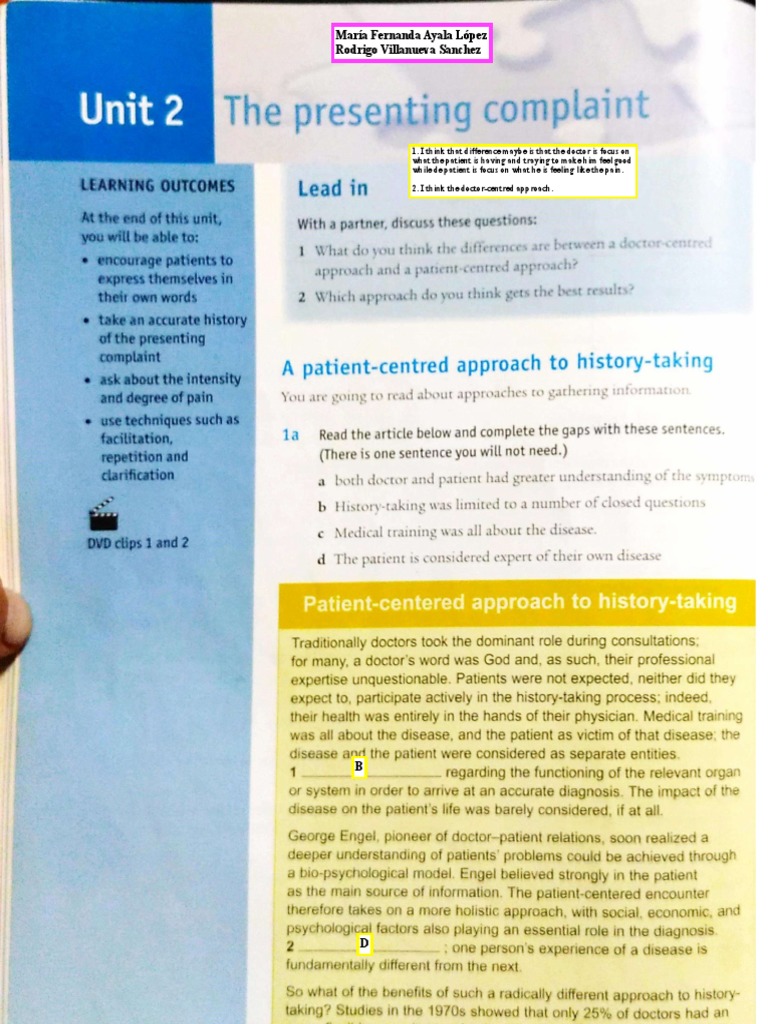 C2. The Presenting Complaint PDF | PDF | Pain | Diseases And Disorders